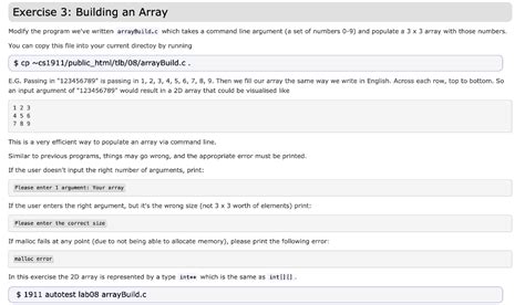 Solved Exercise Building An Array Modify The Program Chegg