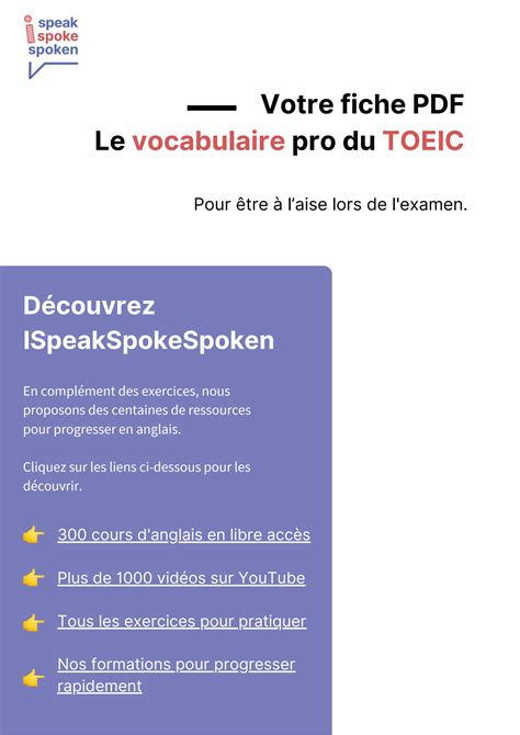 SOLUTION: Le vocabulaire pro du toeic - Studypool