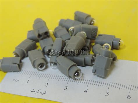 لامپ 12 ولت با پایه لاستیکی طوسی فروشگاه نیوکیت عرضه انواع کیت پروژه مدار و محصولات الکترونیکی