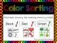Color Sorting Cards By LovingTheLiteracy TPT