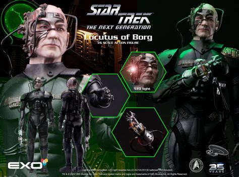 Epic Star Trek: The Next Generation Locutus of Borg Sixth Scale Figure ...