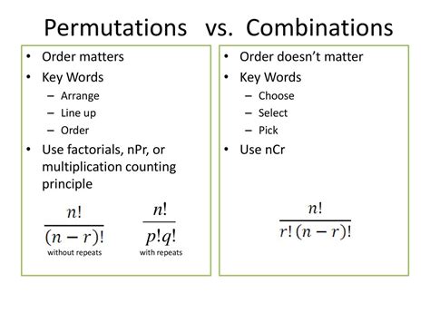 Permutations Vs Combinations At Michael Birdwood Blog