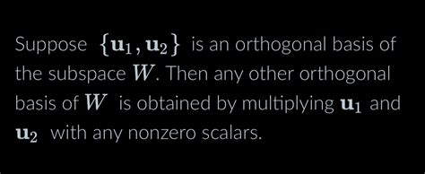 Solved Suppose {u1 U2} ﻿is An Orthogonal Basis Of The