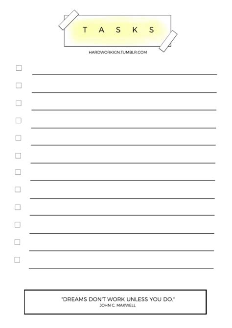 You Got This PRINTABLES Task Lists Just A Simple Set Of Task