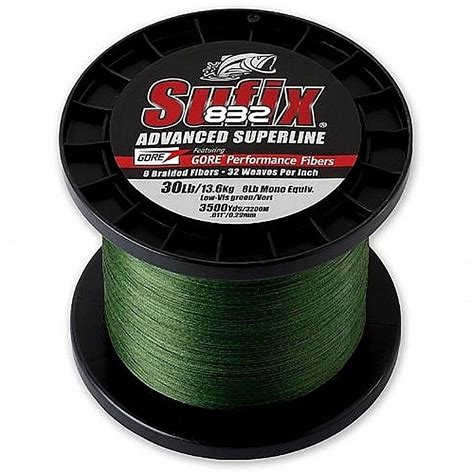 Sufix 832 Braid Line 3500 Yards Green 30 Pound