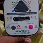 Kewtech Loopcheck 107 LOOPCHECK107 Mains Socket Tester With Loop Check Grey No Size Amazon