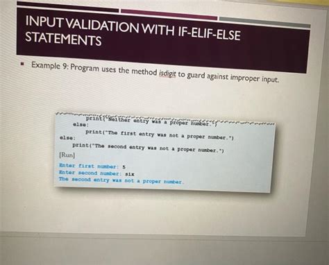 Example 9 Program Uses The Method Isdigit To Guard