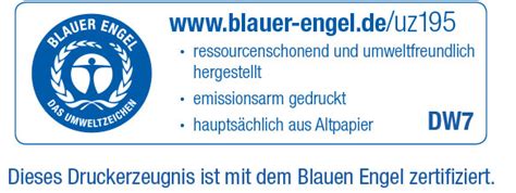 Blauer Engel Zertifizierte Druckerei Rehms Druck