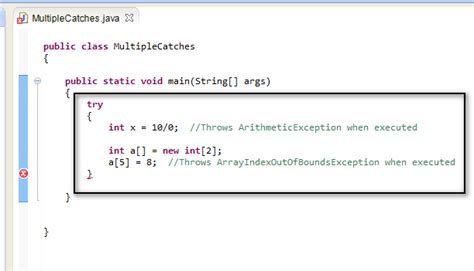 Selenium By Arun 224 Using Multiple Catch Blocks