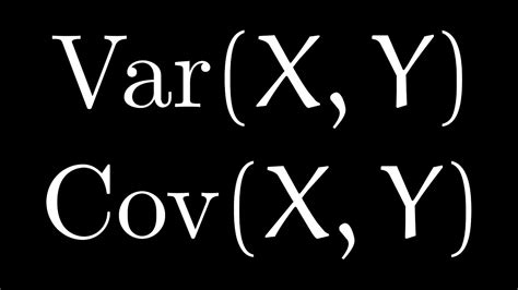 pillai variance and covariance youtube