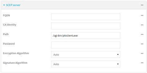 Configure A Simple Certificate Enrollment Protocol Client