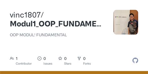 Github Vinc1807modul1oopfundamental Oop Modul Fundamental