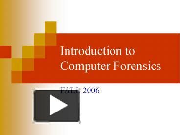 PPT Introduction To Computer Forensics PowerPoint Presentation Free To Download Id 421845