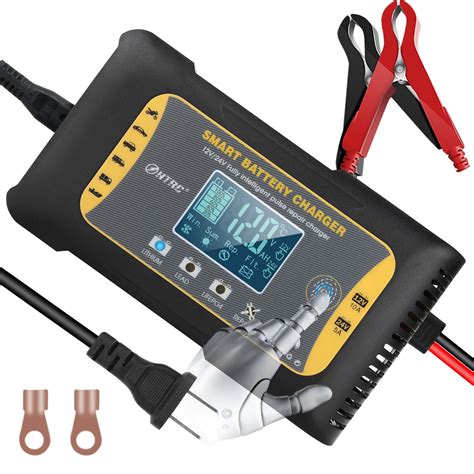 Htrc 자동차 배터리 충전기 리튬 납산 Lifefo4 Agm 배터리용 완전 지능형 플러스 수리 충전기 12v10a