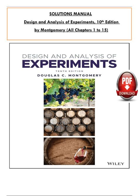 Solution Manual Design And Analysis Of Experiments 10th E Inspire Uplift