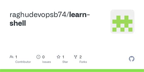 GitHub Raghudevopsb74 Learn Shell GitHub Raghudevopsb74 Learn Shell