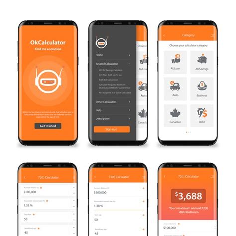 Design A Sleek UI UX For Financial Calculators Other Web Or App Design Contest