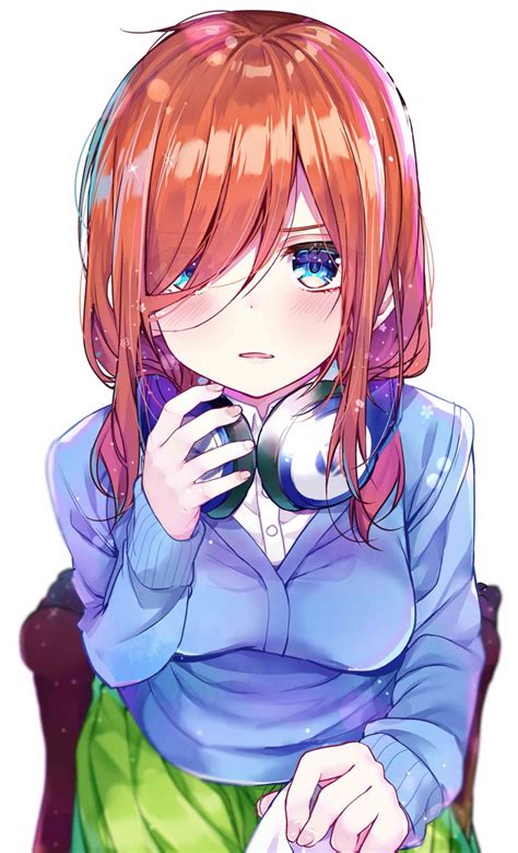 Safebooru 1girl Absurdres Blue Cardigan Blue Eyes Blurry Blush