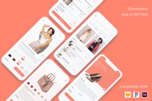 E Commerce App UI Kit Pack Graphic By Betush Creative Fabrica