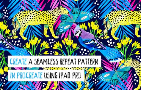 create a seamless repeat pattern in procreate for ipad pro sonja