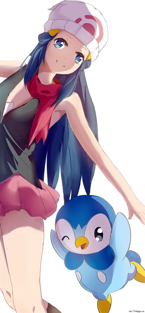 Pokemon Diamond And Pearl Dawn With Piplup 4k Wallpaper Download