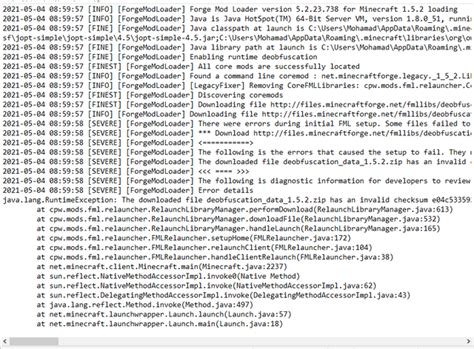 1 5 2 Forge Crashing As Soon As I Start It Up R Minecraft