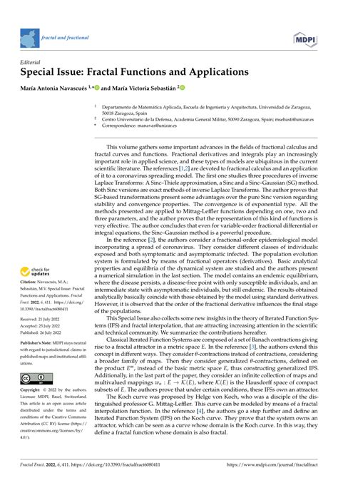 pdf special issue fractal functions and applications