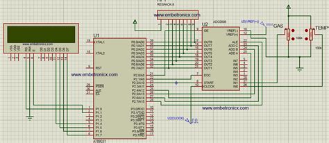 Adc0808 Interfacing With 8051 Microcontroller