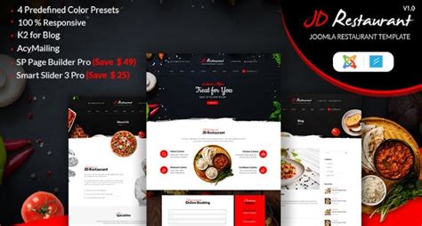 Joomdev On Linkedin Introducing New Joomla Template Jd Restaurant