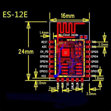 Esp 12e Esp8266 Serial Wifi Module Tempero Systems Shopping