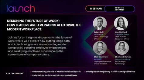 Launch Consulting Group On Linkedin Futureofwork Aiinnovation Webinar Employeeexperience