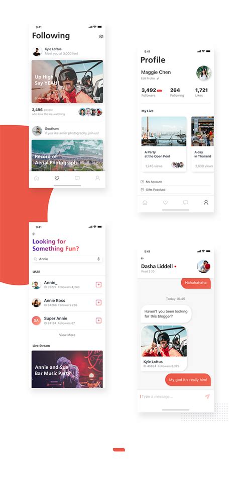 Network Broadcast App Design Concept On Behance