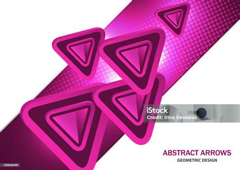 미래의 밝은 빛나는 화살표 삼각형 빛 효과와 테크노 배경 흰색 바탕에 추상적인 3d 기술 라인 배경 표지 레이아웃 매거진 브로셔 포스터 웹사이트 3차원 형태에 대한 스톡