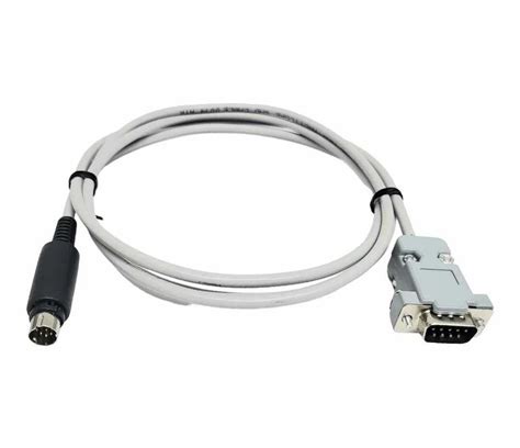Gray PVC 1 5 Meters RS232 DB9 Male To 8P Mini DIN Male PLC Programming Cable USB At 999 In Mumbai