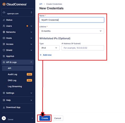 CloudConnexa How To Create Networks Using The CloudConnexa API Via Swagger OpenVPN Support Center