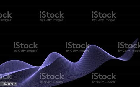 추상 3d 메시 웨이브 배경입니다 미래 지향적 인 기술 스타일 비즈니스 프리젠 테이션을위한 우아한 배경 0명에 대한 스톡 사진