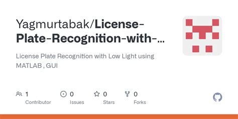 GitHub Yagmurtabak License Plate Recognition With Low Light License Plate Recognition With
