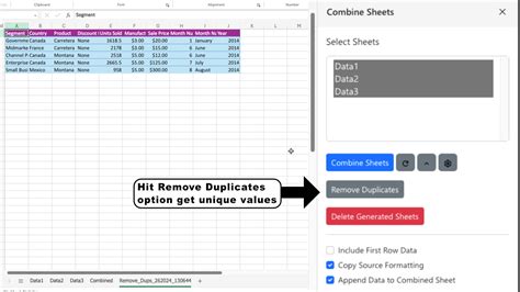 Combine Sheets
