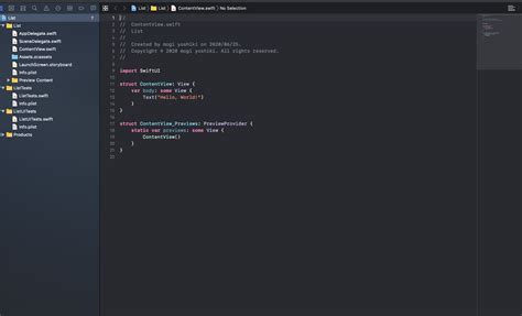SwiftUI入門Listの使い方 もぎブログ
