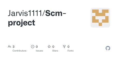 Github Jarvis1111scm Project