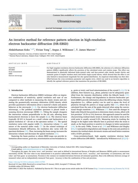 Pdf An Iterative Method For Reference Pattern Selection In High