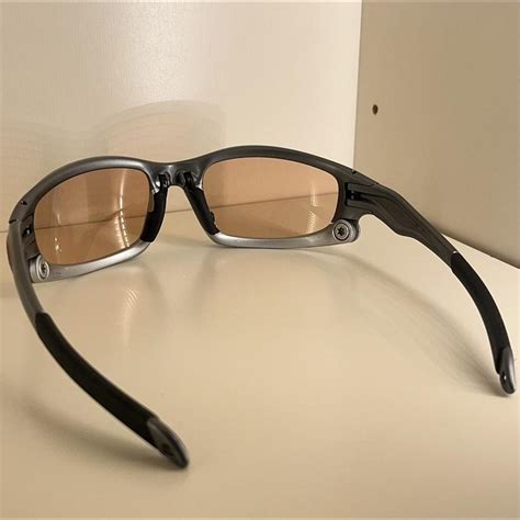 Oakley Split Jacket Grey W Clear Tinted Lenses Depop