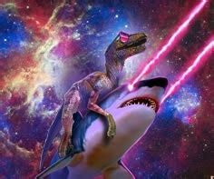T Rex Behind Dog Meme