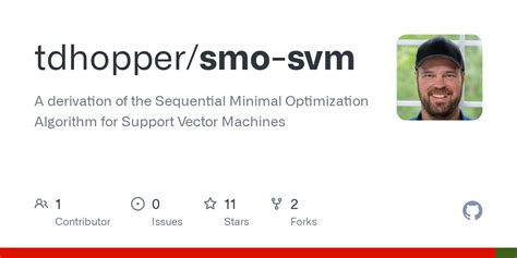 Github Tdhoppersmo Svm A Derivation Of The Sequential Minimal