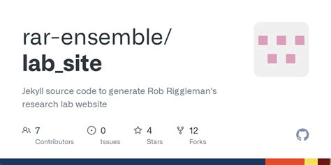 GitHub Rar Ensemble Lab Site Jekyll Source Code To Generate Rob Riggleman S Research Lab Website
