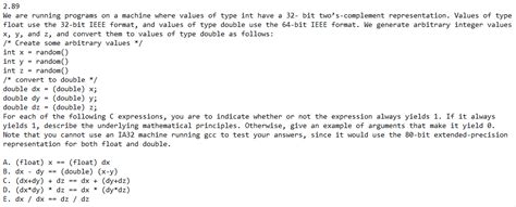 Solved We Are Running Programs On A Machine Where Values Of