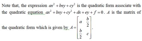 Answered Find The Matrix A Of The Quadratic Form Bartleby