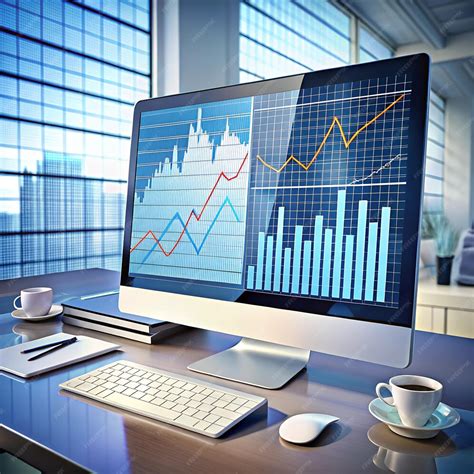 computer screen displaying complex tax algorithms with financial graphs