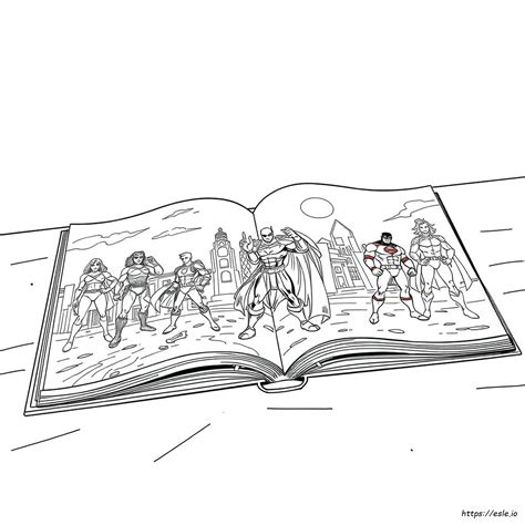 Comic Book Pages To Color