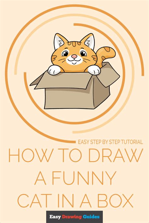 How To Draw A Funny Cat In A Box Really Easy Drawing Tutorial
